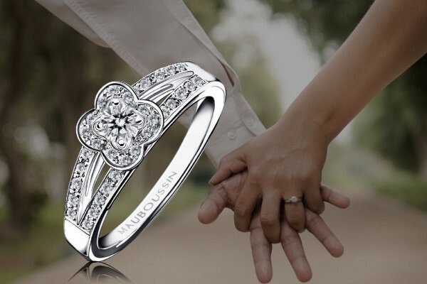 Achat Solitaire Mauboussin Un Automne 1930 En Or Blanc Diamant Et